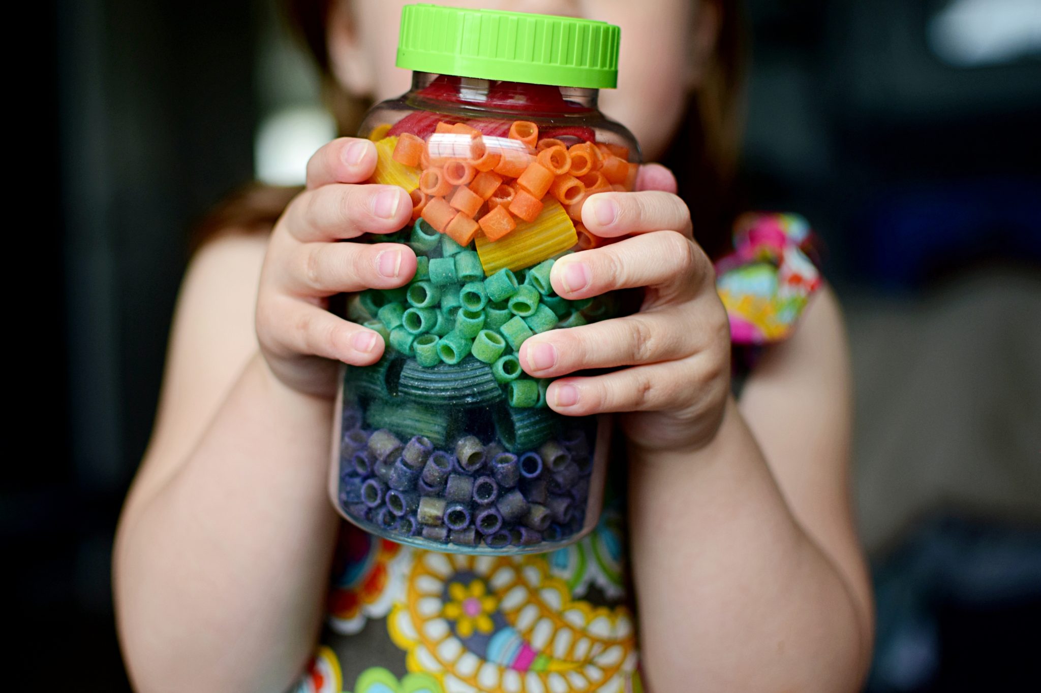 Rainbow Pasta Jar Craft & Dyed Pasta Tutorial 2025 - Entertain Your Toddler